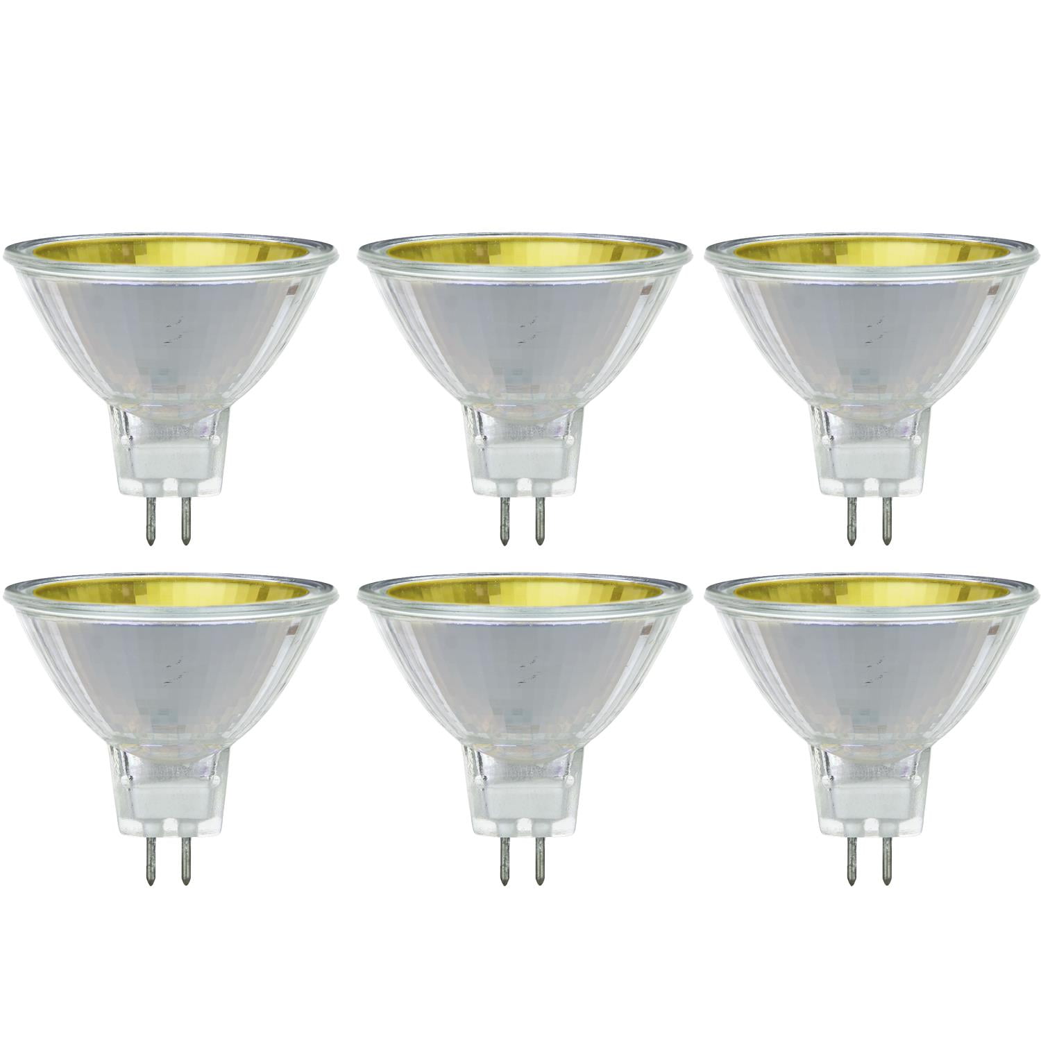 6 Pack Sunlite 50 Watt, 12° Narrow Spot, Colored MR16 Mini Reflector ...
