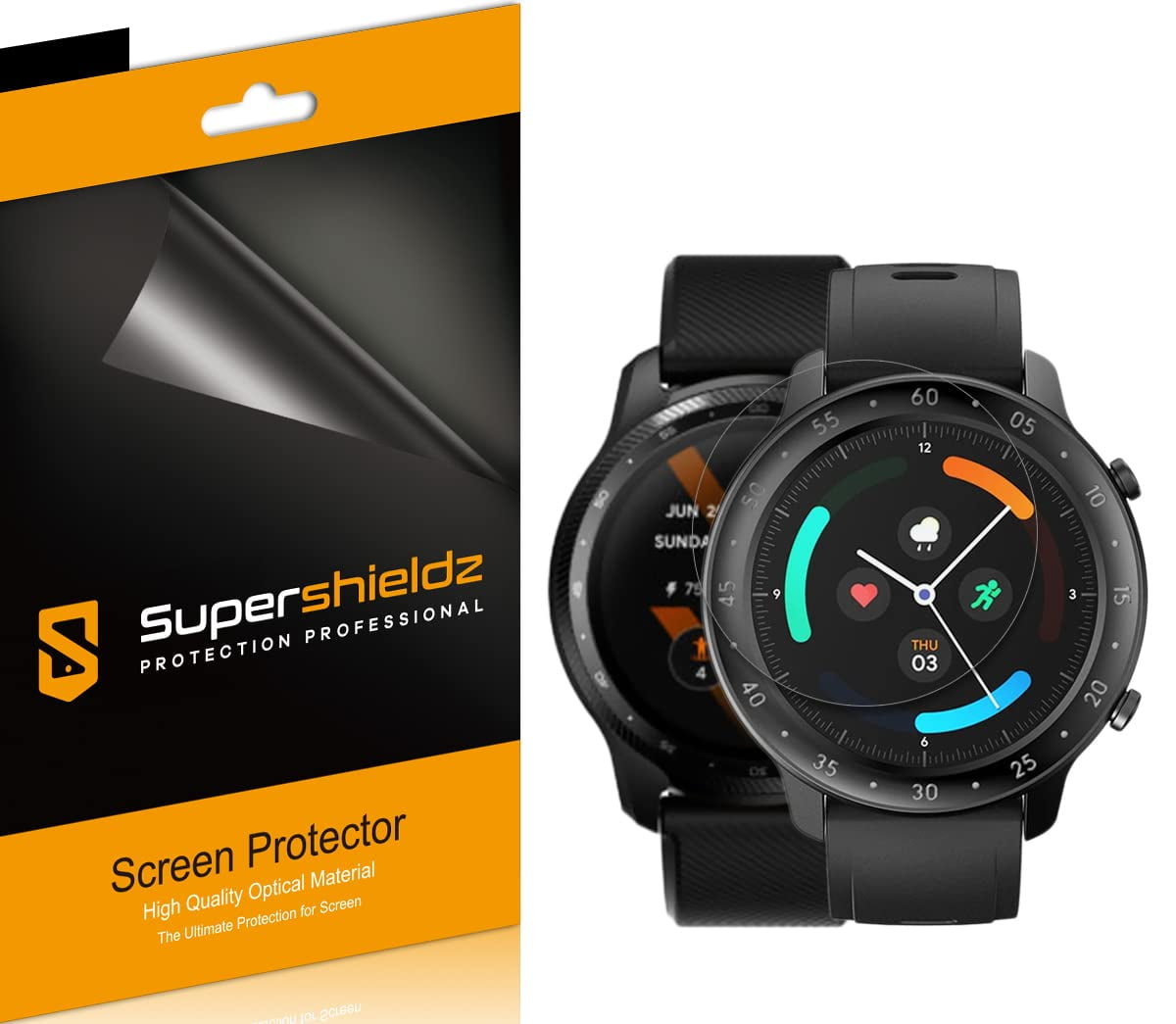 (6 Pack) Supershieldz Designed for TicWatch Pro 3 / TicWatch Pro 3 ...