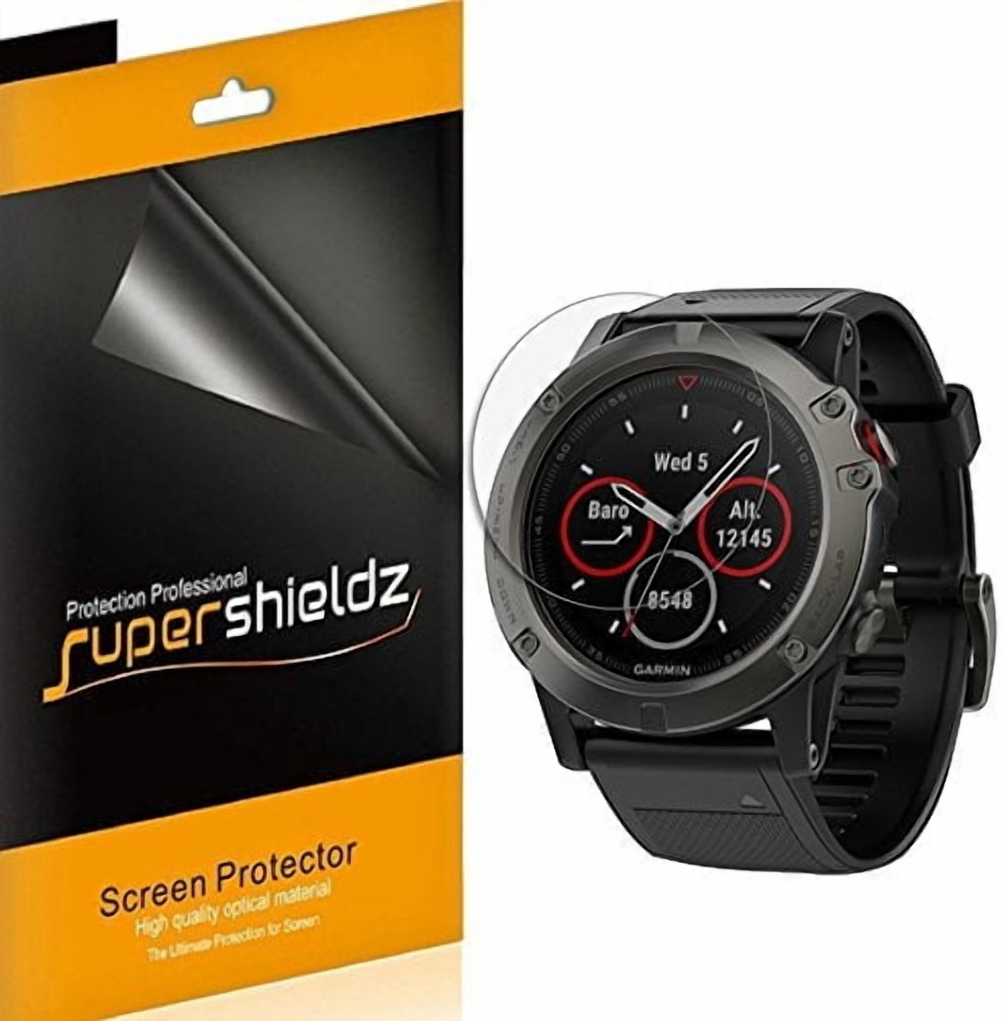 [6-Pack] Supershieldz for Garmin Fenix 5x Screen Protector, [Full ...