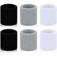 6 Pack Sweatbands Sports Wristband for Men & Women, Breathable Wrist ...