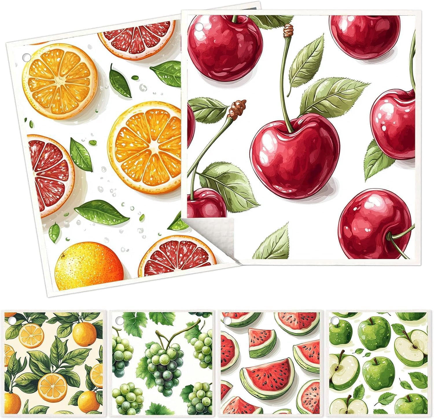 6 Pack Swedish Dishcloths for Kitchen - Reusable Dish Paper Towels ...