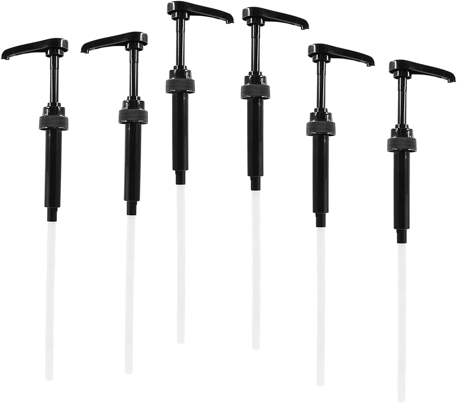 6 Pack Syrup Pump Dispenser, 38/400 Coffee Syrup Bottle Pump Dispenser ...