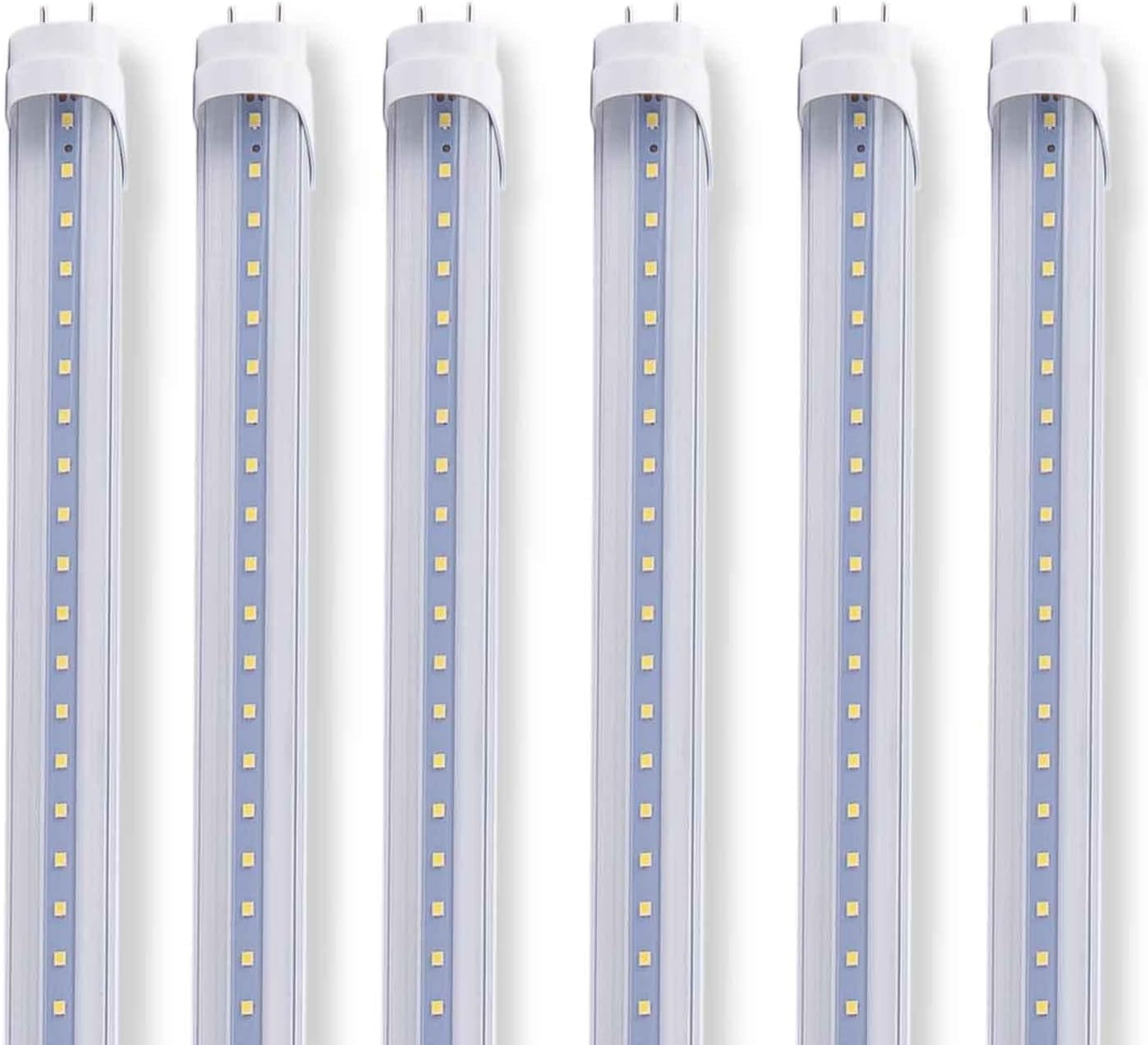 6 Pack T8 LED Emergency Tube Light, 4 Foot 20W AC100-277V White Daylight G13 Base 4ft Emergency ...
