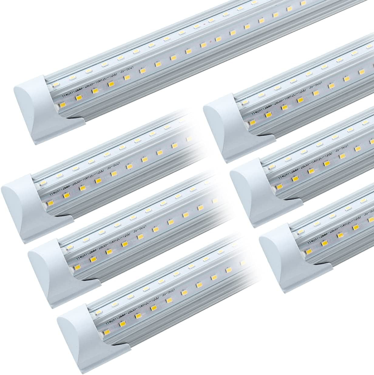 6 Pack T8 Led 4FT 40W Integrated V Shaped Tube Light,Linkable White ...