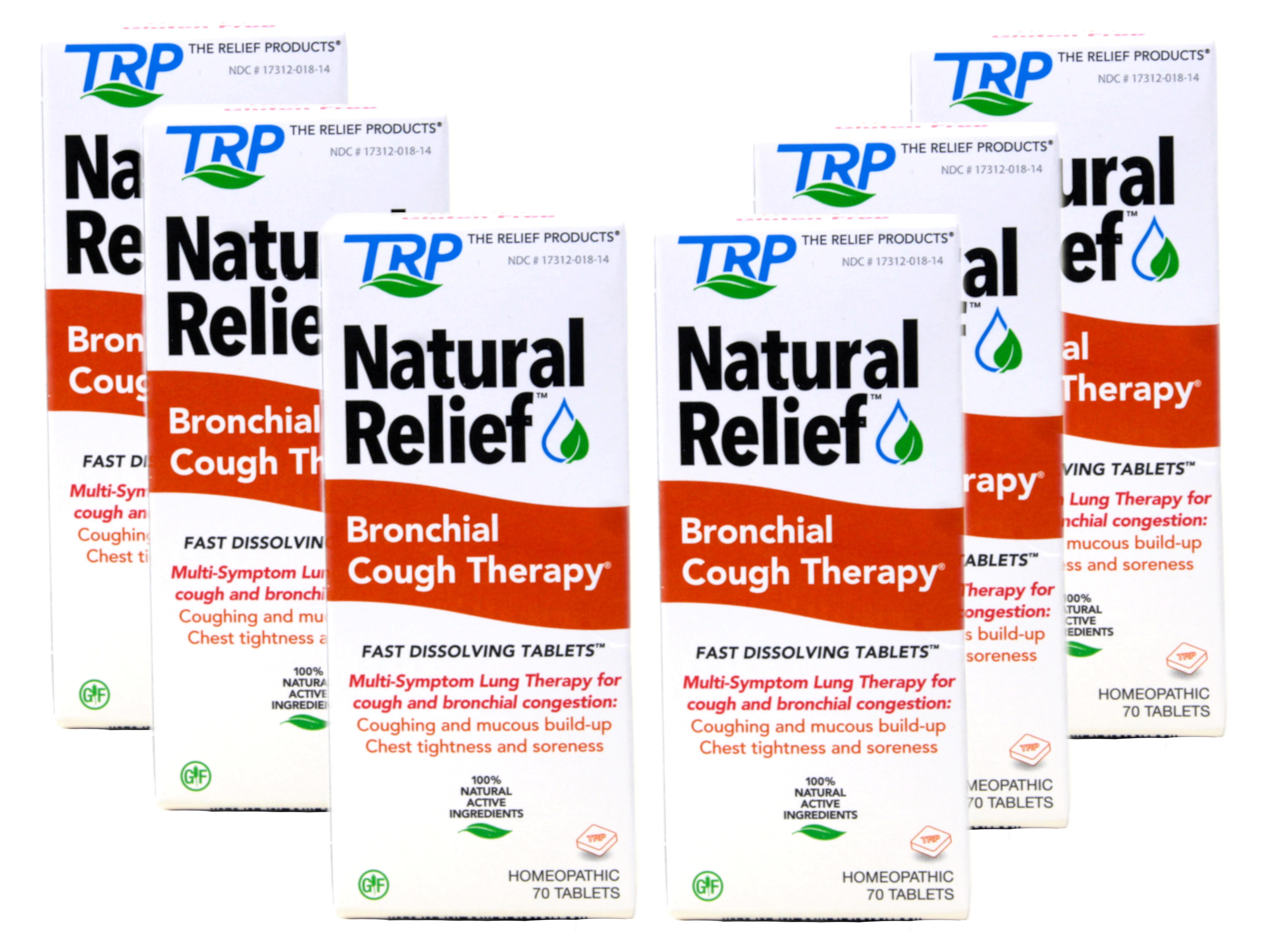 6 Pack - TRP Natural Relief Bronchial Cough Therapy Fast Dissolving ...
