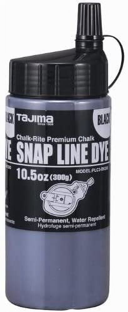 6 Pack Tajima PLC3-BK300 Chalk-Rite Black Water Repellent Chalk ...