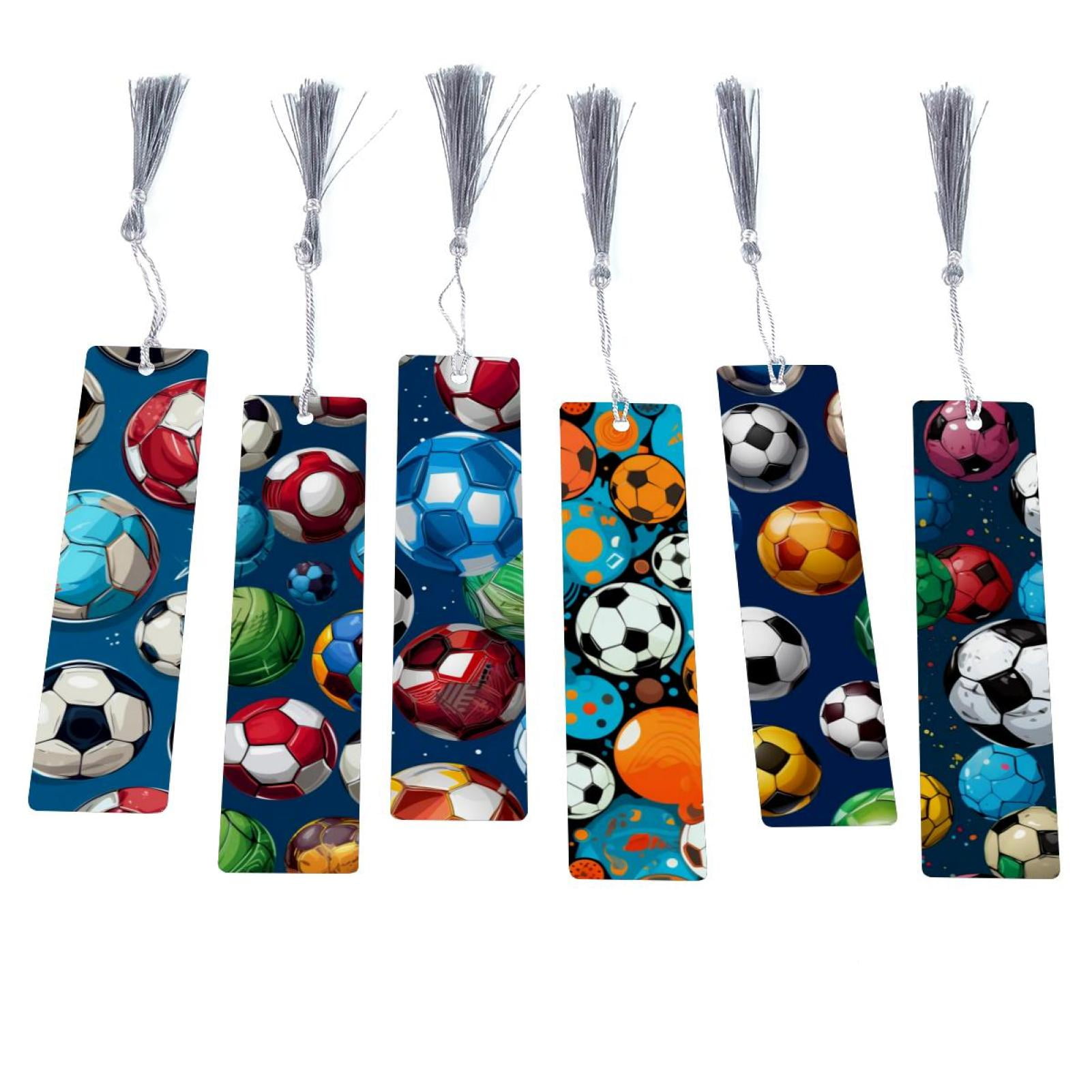 6 Pack Tassel Bookmarks, Football Soccer - Walmart.com