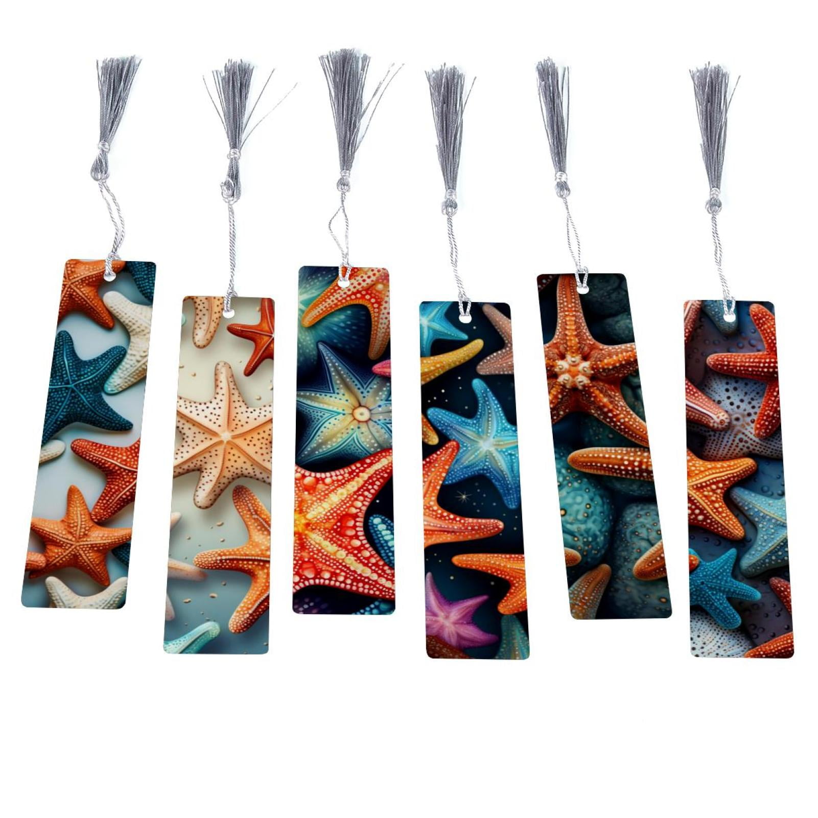 6 Pack Tassel Bookmarks, Starfish - Walmart.com