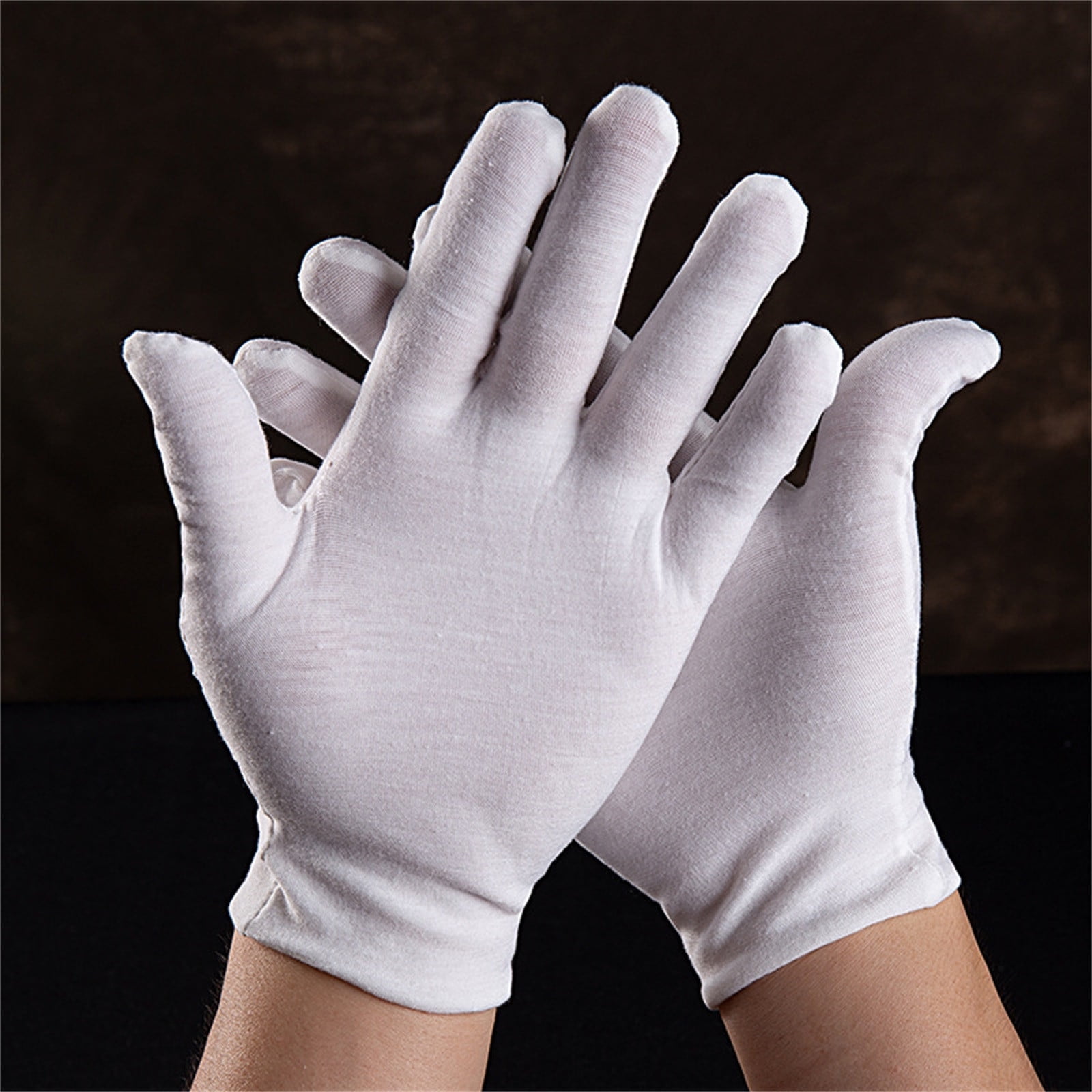 6-Pack Thickened Cotton Dry Hand Gloves - Overnight Moisture Spa Gloves ...