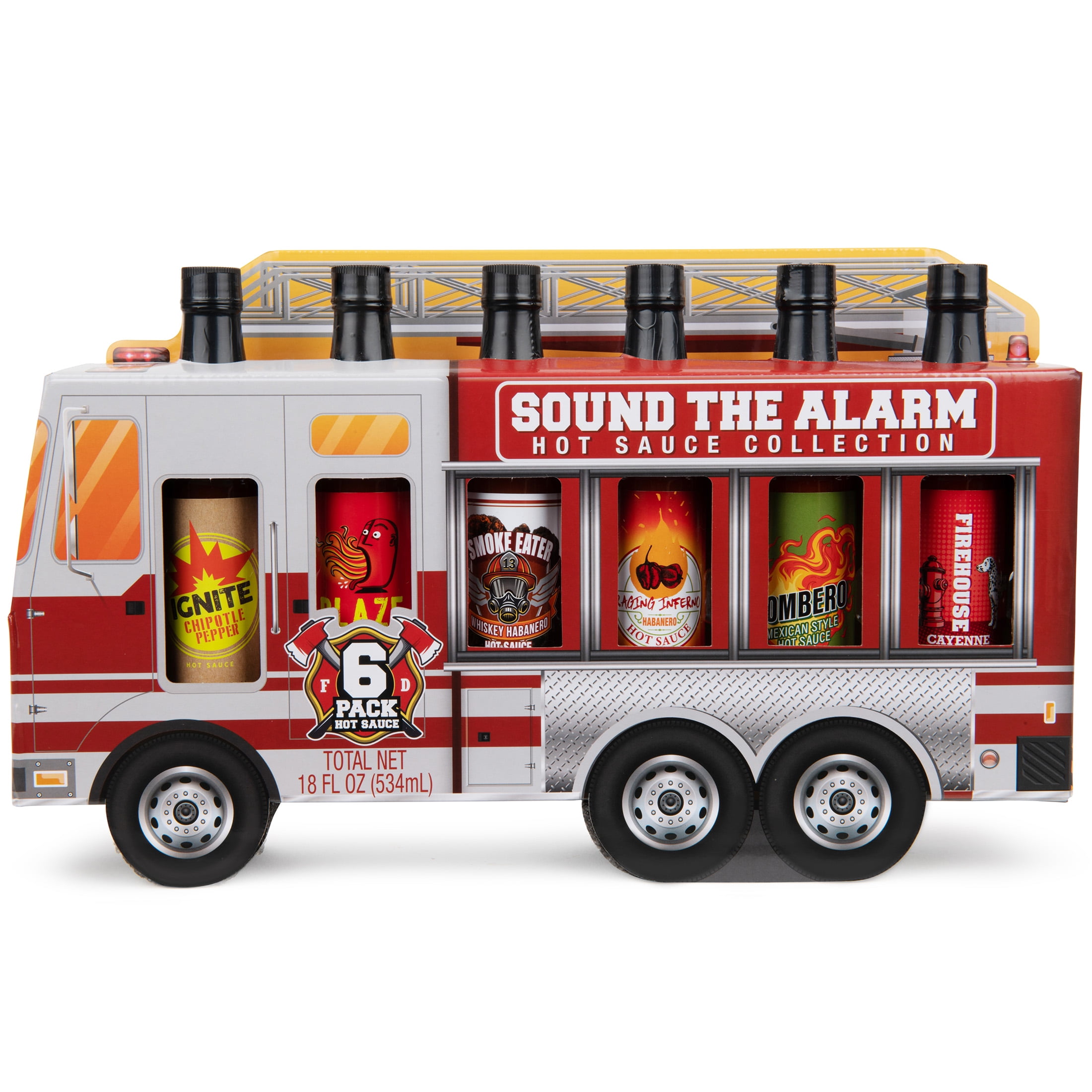(6 Pack) Thoughtfully Gourmet, Sound the Alarm Fire Truck Hot Sauce ...