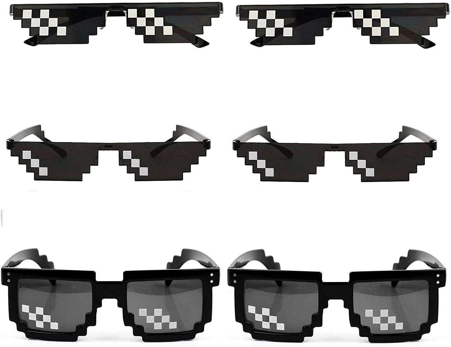 [6 Pack] Thug Life Sunglasses, Thuglife Glasses for Men Women Kids ...