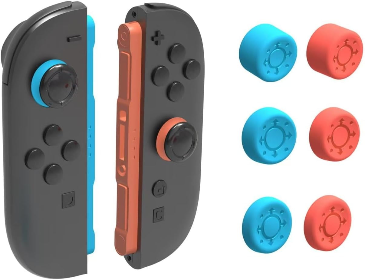 6 Pack Thumb Grips Compatible with Switch 2 (2025), Thumb Grip Caps for Switch 2, Enhanced ...