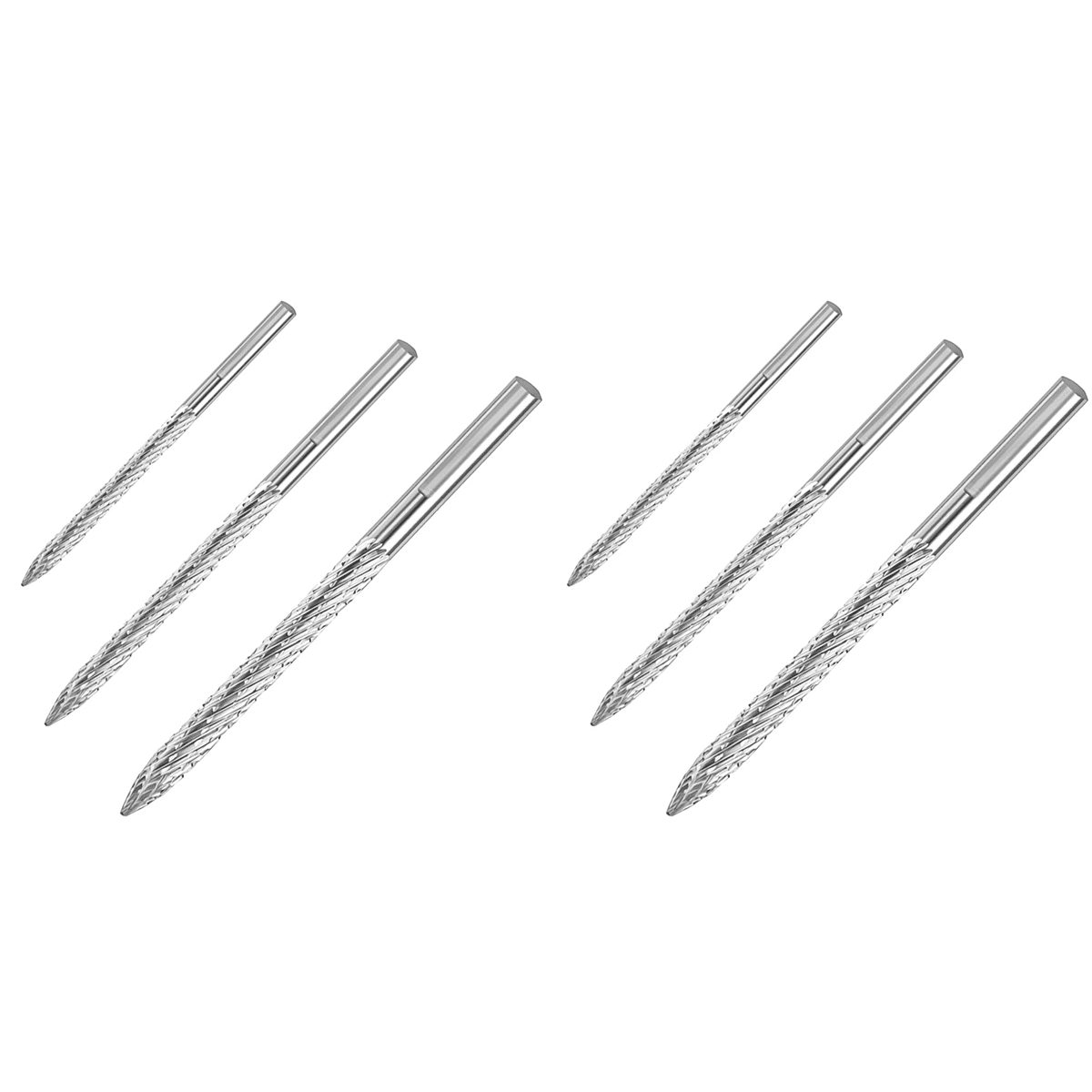 6 Pack Tire Bit Multi Sizes Repair Carbide Burr Drill Patches Plug ...