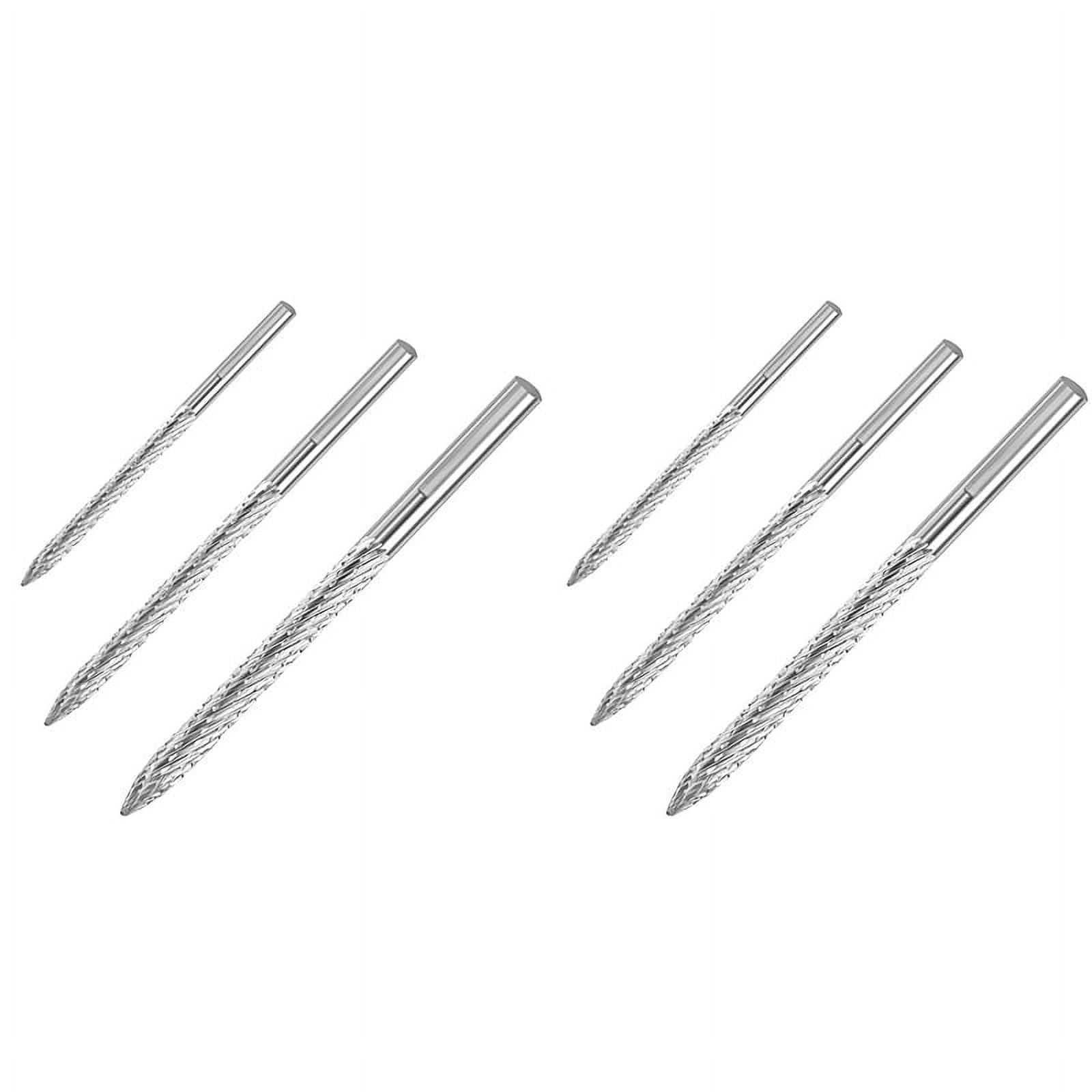6 Pack Tire Bit Multi Sizes Repair Carbide Burr Drill Patches Plug ...