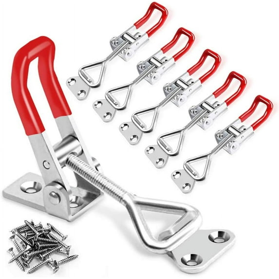 6 Pack Toggle Latch Clamp 4001, Adjustable Latch, Smoker Clamps Heavy ...