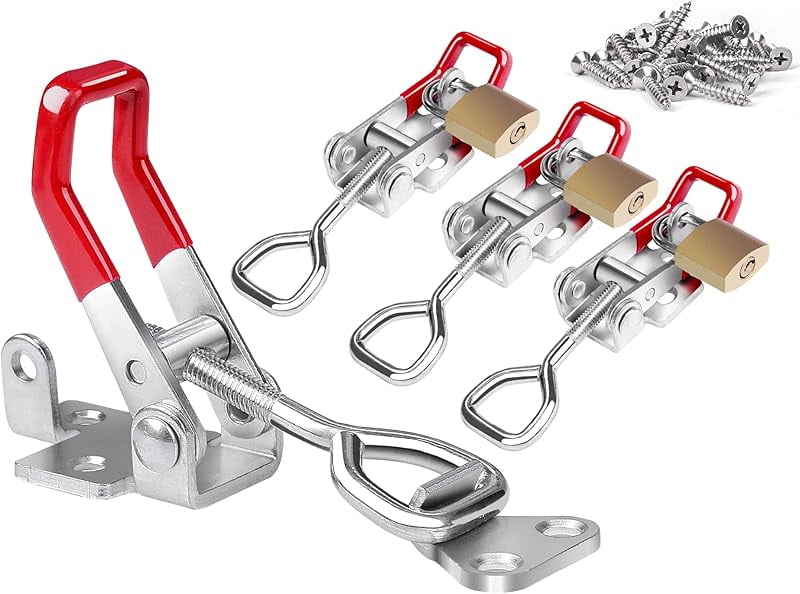 6 Pack Toggle Latch Clamp 4001, Adjustable Latch, Smoker Clamps Heavy ...