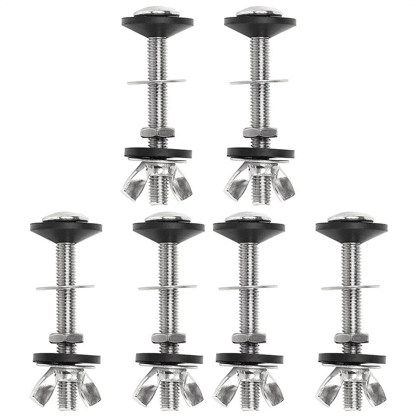 6 Pack Toilet Tank to Bowl Bolt Kits Cistern Bolts Kit,Stainless Steel ...
