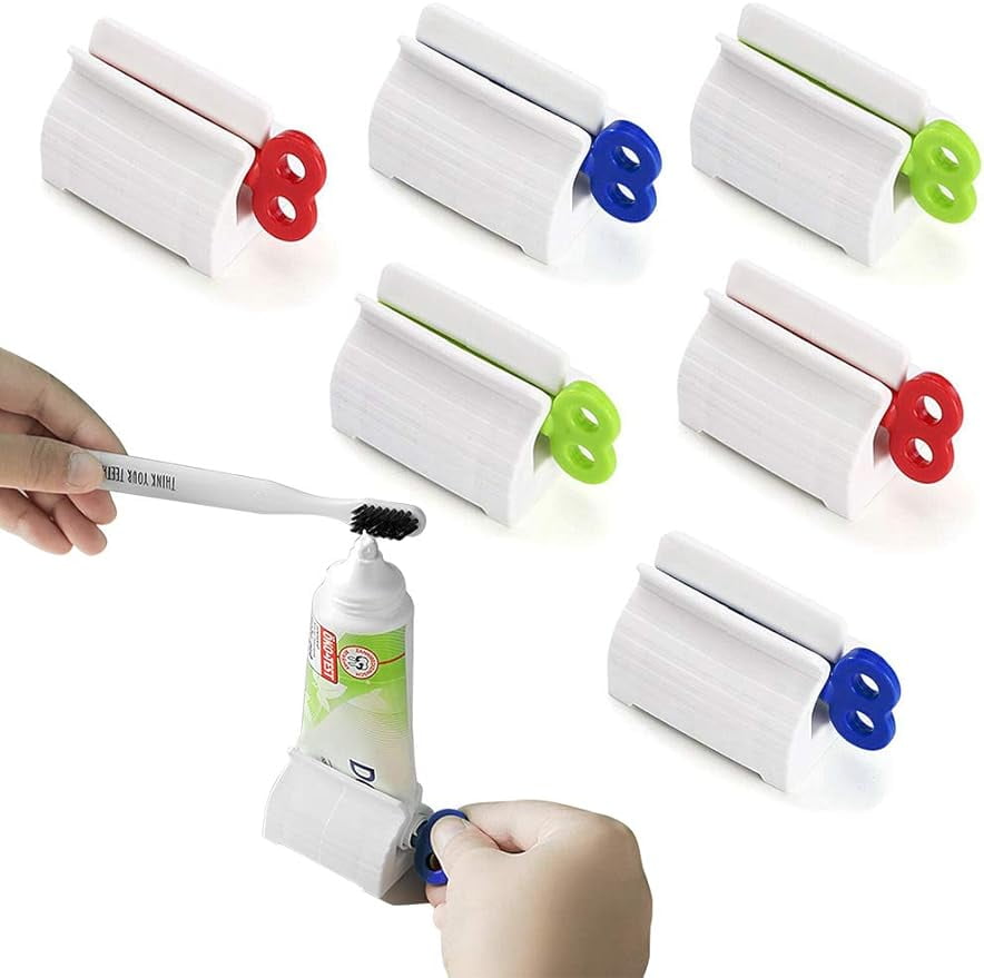 6 Pack Toothpaste Tube Squeezer Dispenser Multifunctional Tube Holder ...