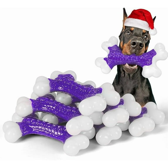 6-Pack Tough Dog Chew Toys for Aggressive Chewers Large Medium Breed ...