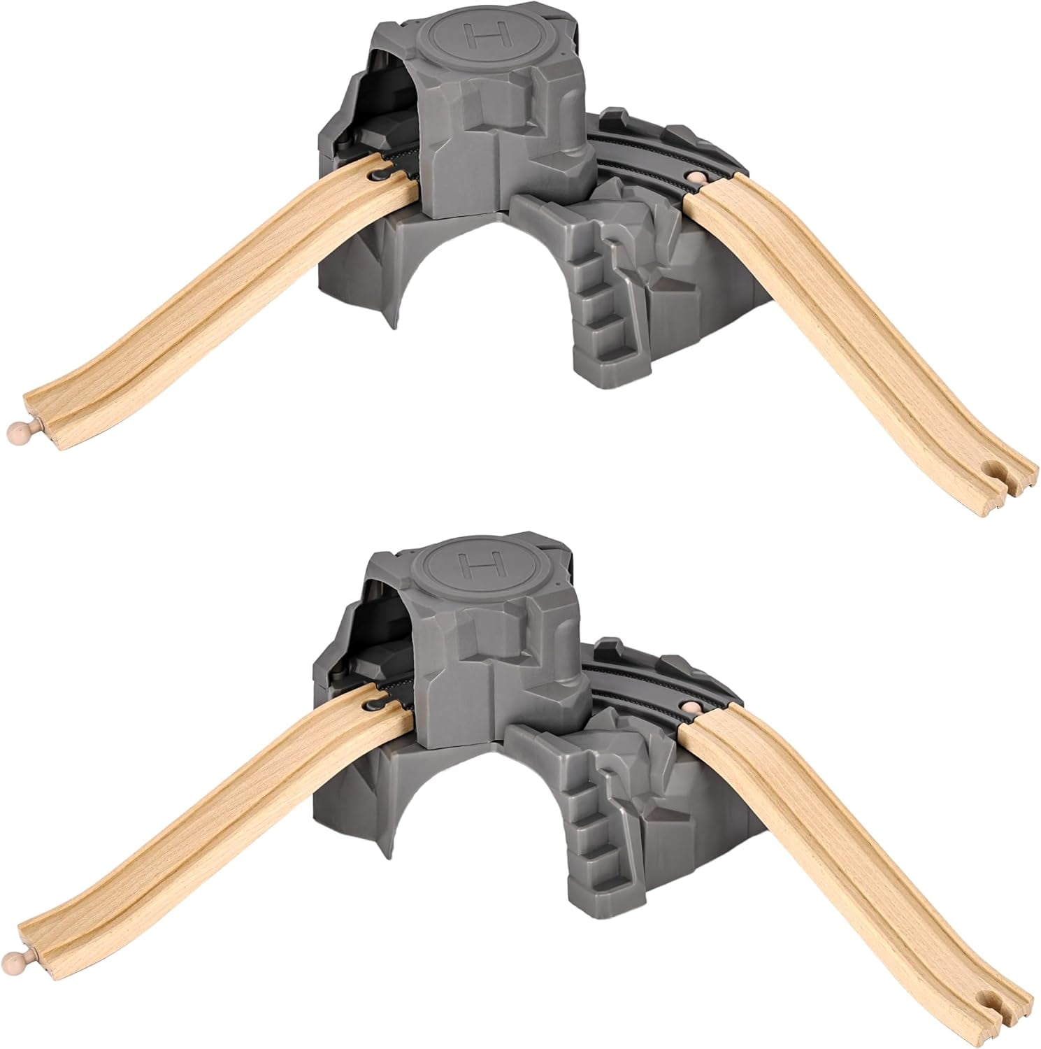 6 Pack Train Cave Tunnel Train Track Wooden Train Railway Ascending ...