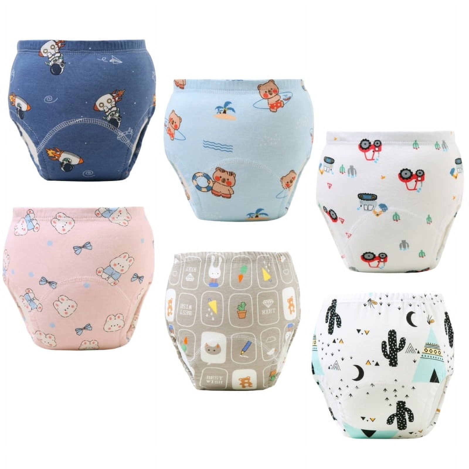 6 Pack Training Underwear for Baby, Celivon Toddler Potty Training ...
