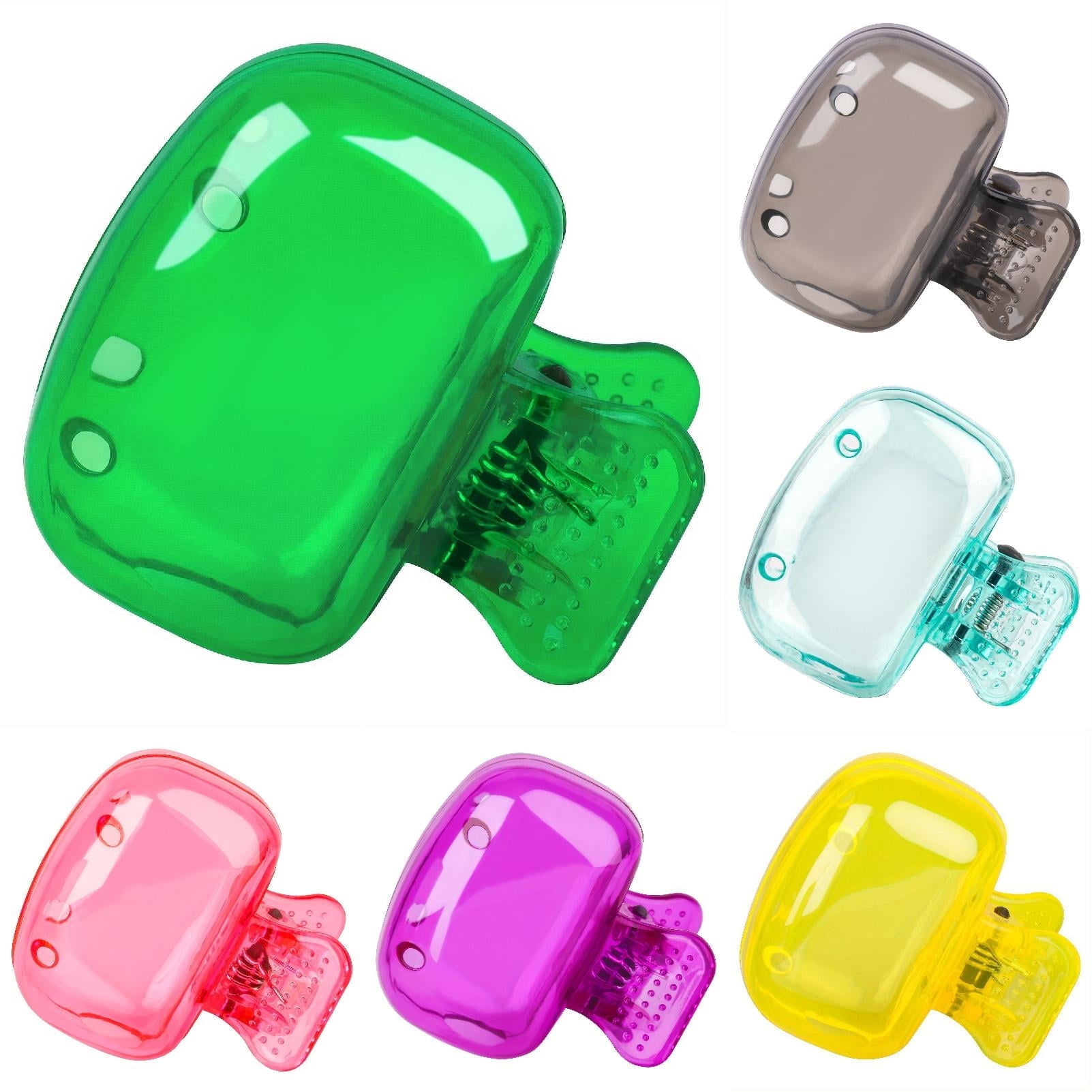 6 Pack Travel Toothbrush Storage Clip,Portable Toothbrush Protector ...