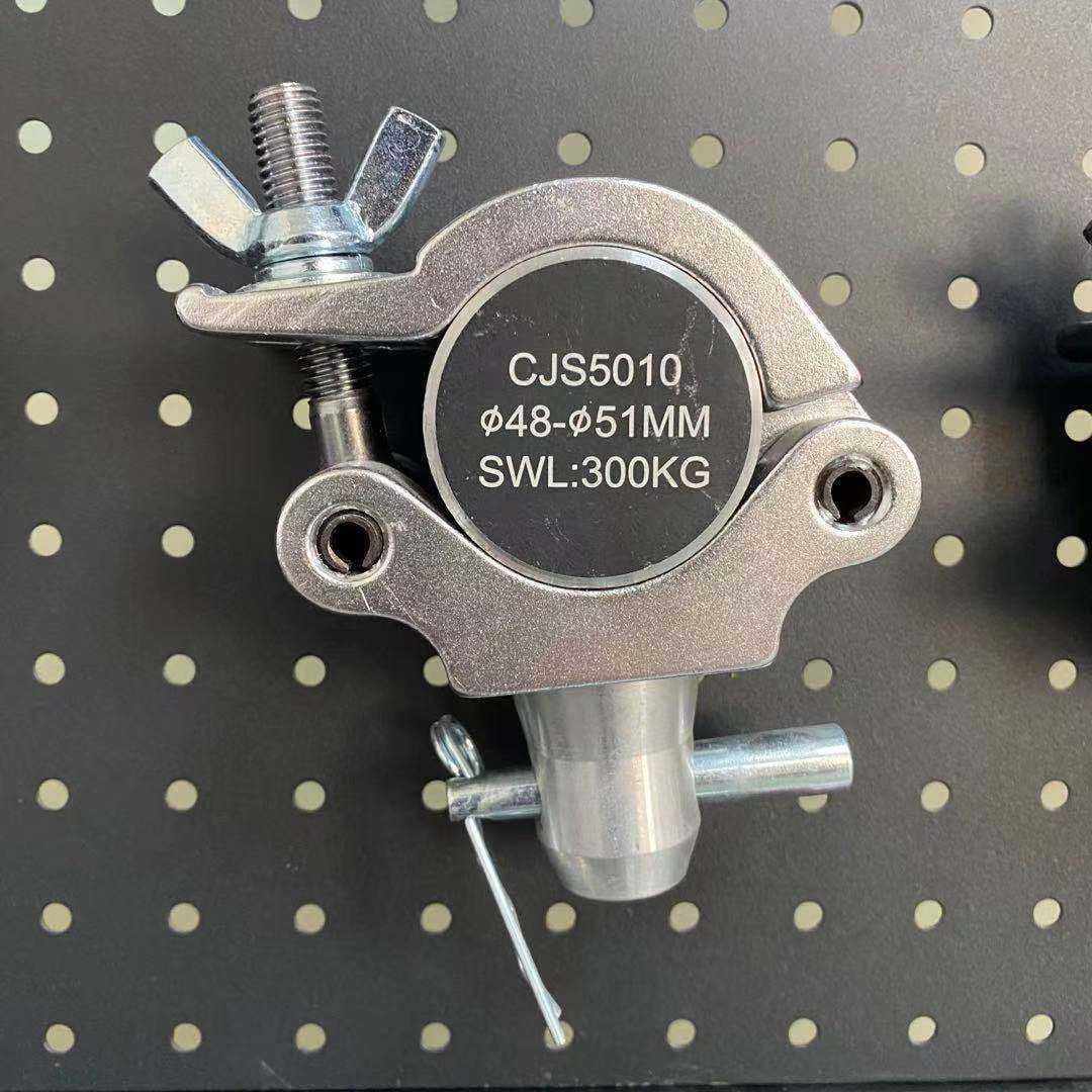 6-Pack Tube 48-51mm Load 300kg Pipe Clamp Truss Hook Aluminum Stage Lighting Truss Clamp Hook ...