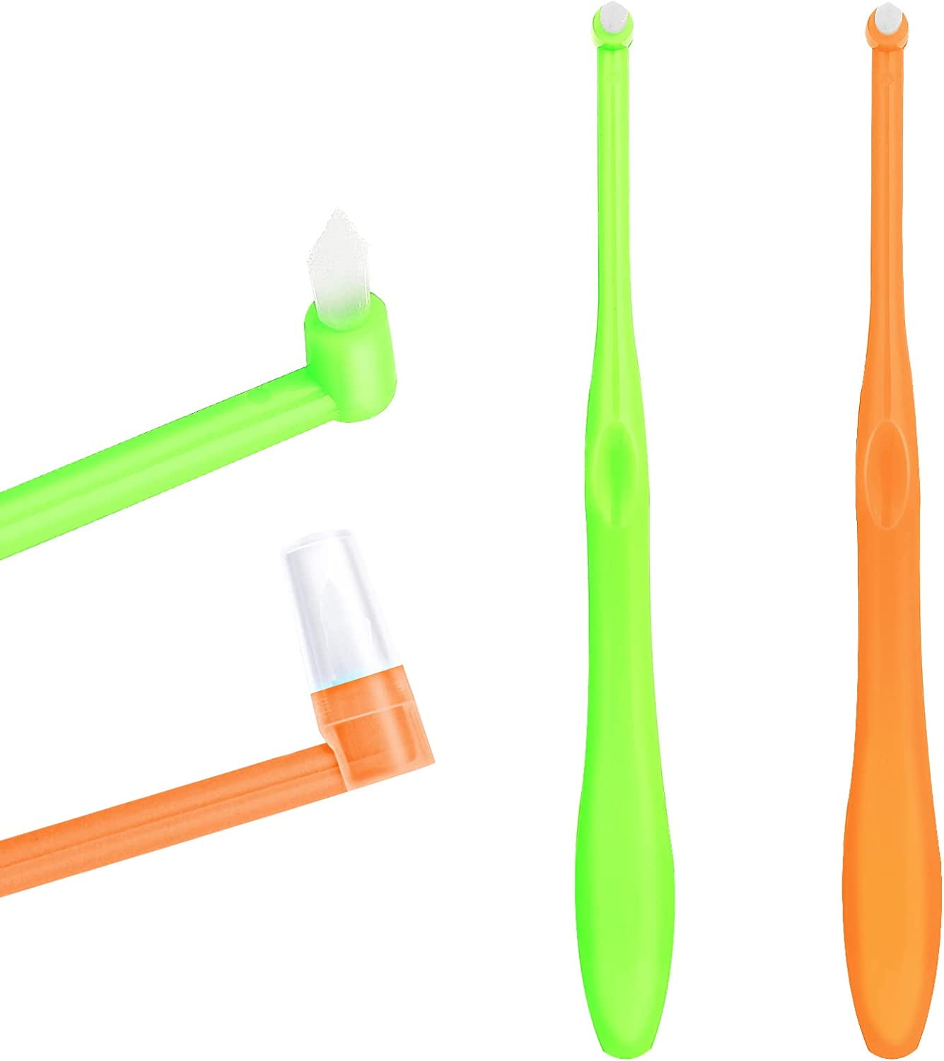 6 Pack Tufted Brush Soft Single Brace Toothbrush Dental Orthodontic ...