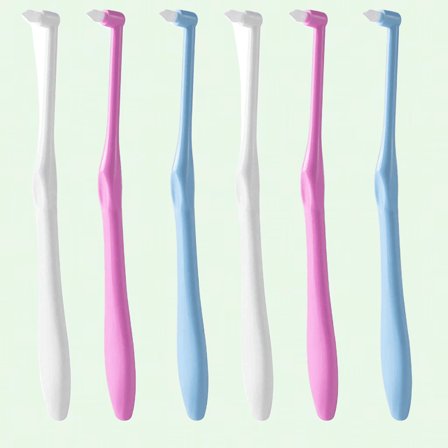 6-Pack Tufted Toothbrushes for Orthodontic Braces, Bridges, and Detail ...
