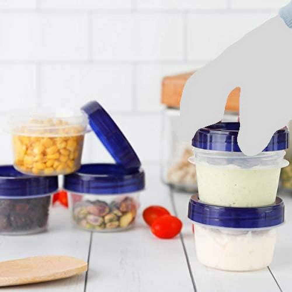 6-Pack Twist Top Food Storage Containers | Leak-Proof, Airtight Storage ...