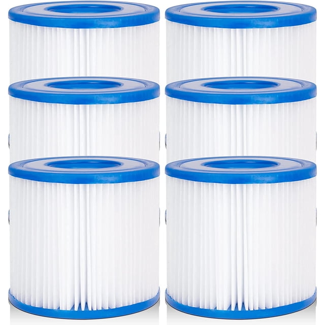 Type D, VII, 6 Pack Replacement Pool Filter Cartridge for Summer Waves ...