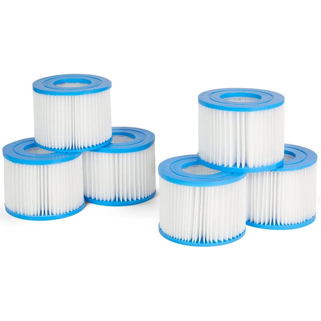 6 Pack Type VI Hot Tub Filter for Coleman Saluspa, Lay-Z-Spa, Bestway ...