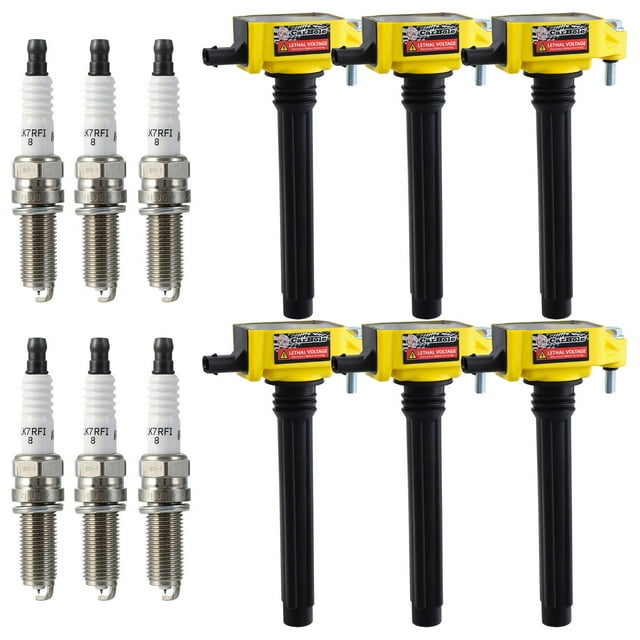 Free Shipping! 6 Pack UF648 Ignition Coil & Platinum Spark Plug for ...