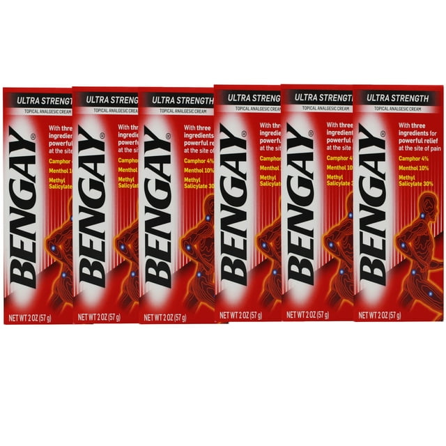 6 Pack Ultra Strength Bengay Pain Relief Cream 2 Ounce - Walmart.com