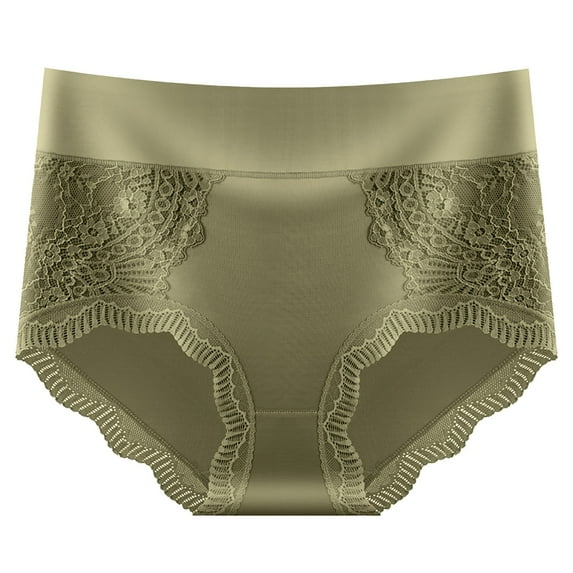 6 Pack Underwear Women Pack Lace Plus Waist Traceless Breathable Thongs ...