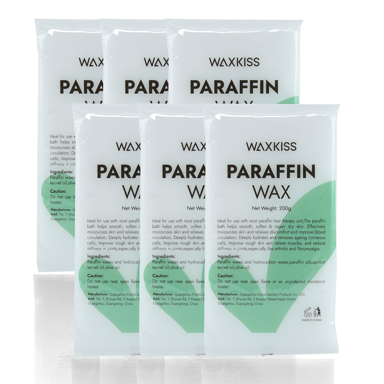 6-Pack Unscented Paraffin Wax Refills for Paraffin Baths, Hydrating and ...