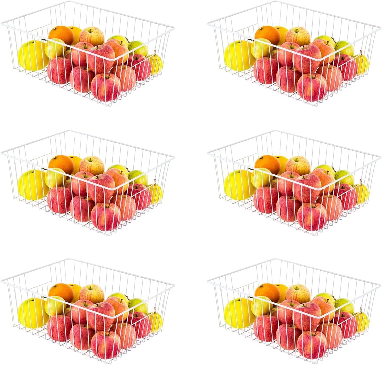 6 Pack Upright Freezer Organizer Bins - Standup Freezer Organizers for ...