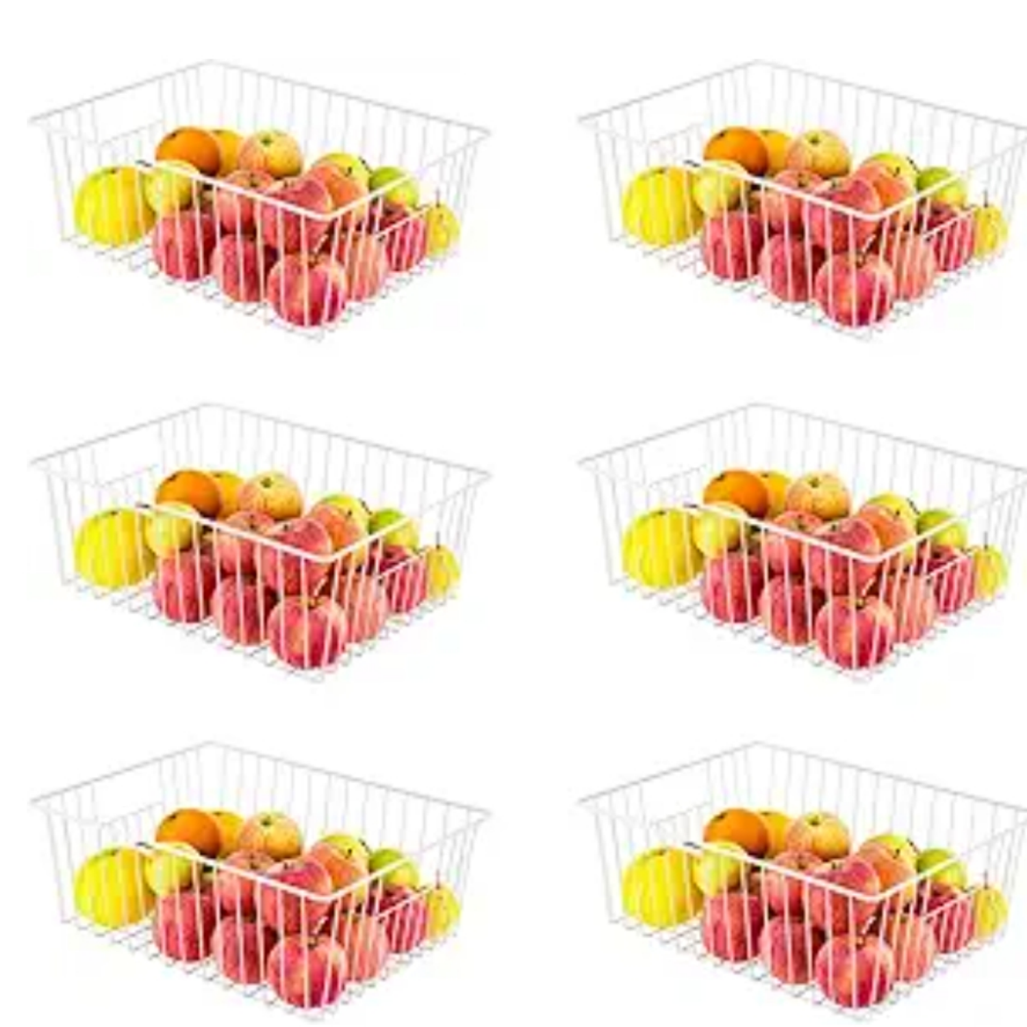 6 Pack Upright Freezer Organizer Bins - Standup Freezer Organizers for ...