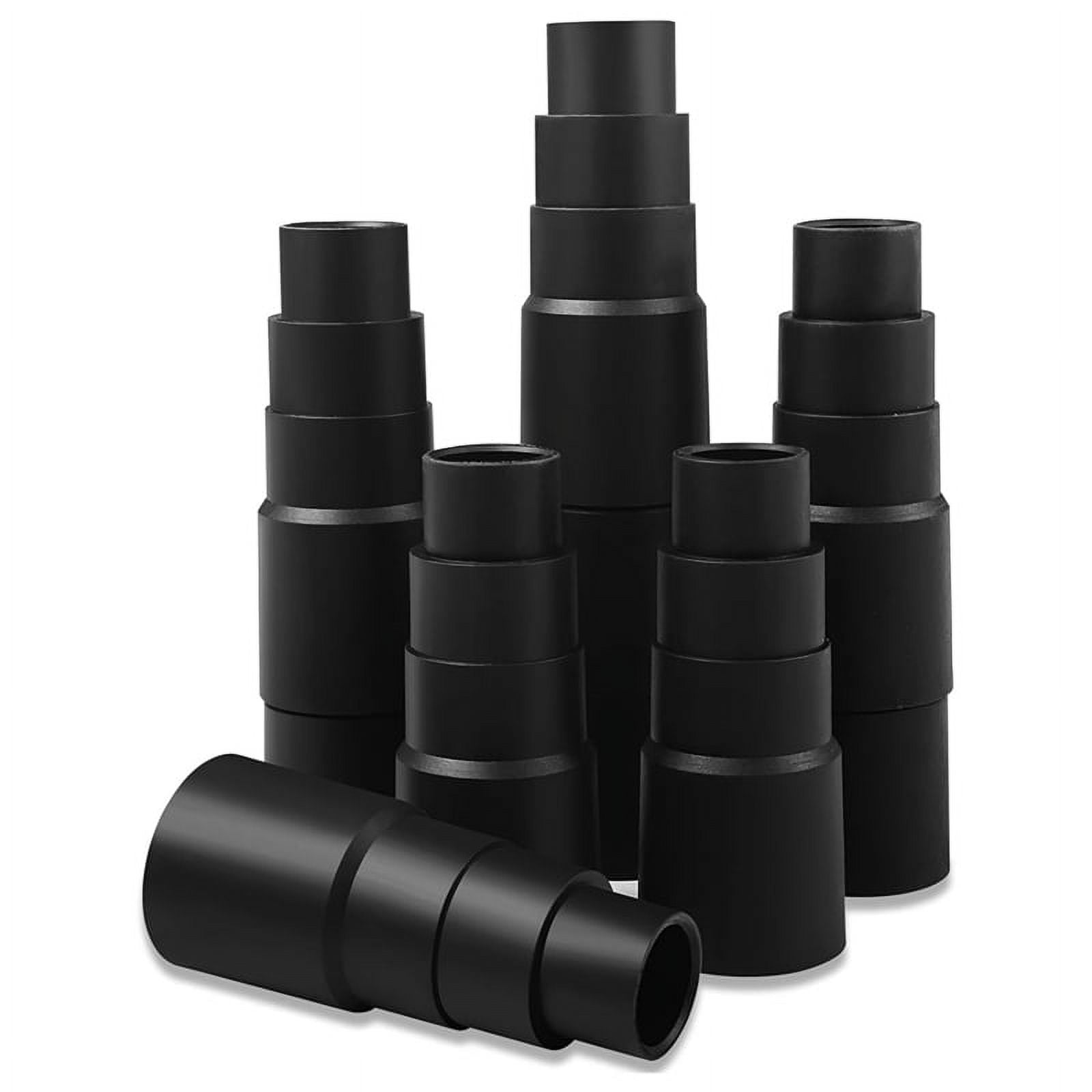 6 Pack Vacuum Cleaner Adapters 4 Layers Black, Hose Adapter Vacuum ...
