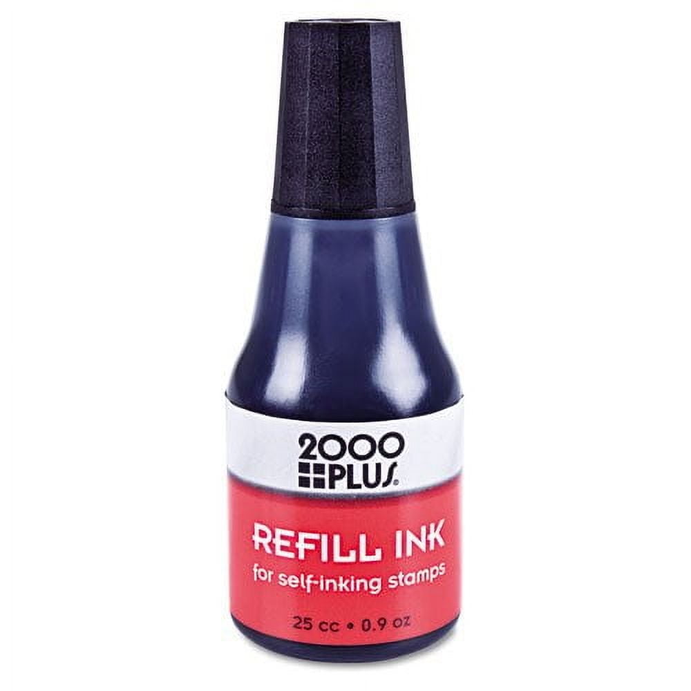 (6 Pack Value Bundle) 2000 Plus Self-Inking Refill Ink, Black, .9 oz ...