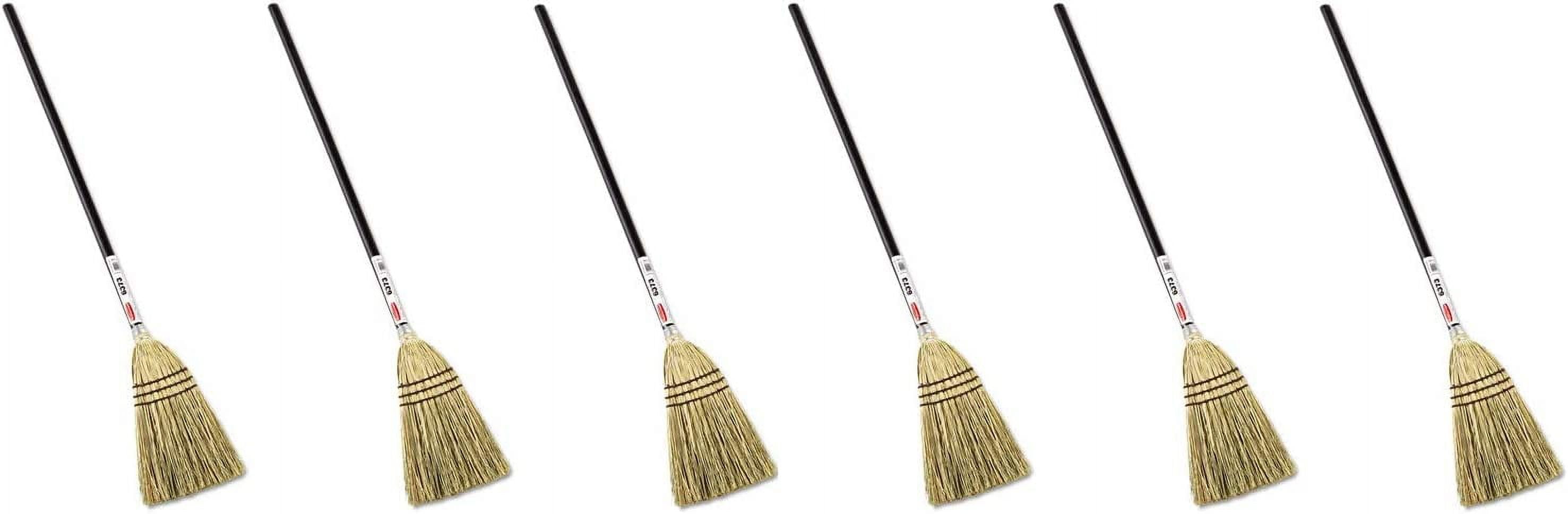 (6 Pack Value Bundle) RCP6373BRO Lobby Corn-Fill Broom, 38-in Handle, Brown - Walmart.com