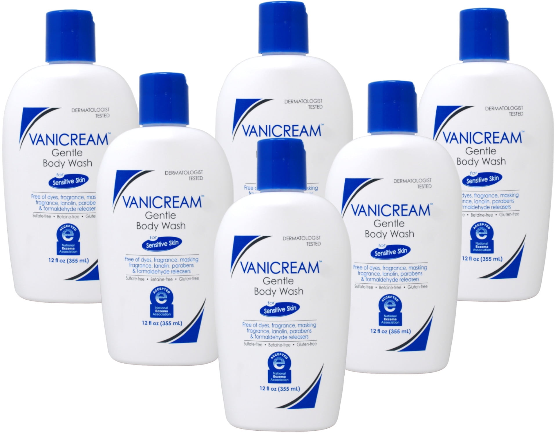 6 Pack - Vanicream, Gentle Body Wash, For Sensitive Skin, Fragrance ...