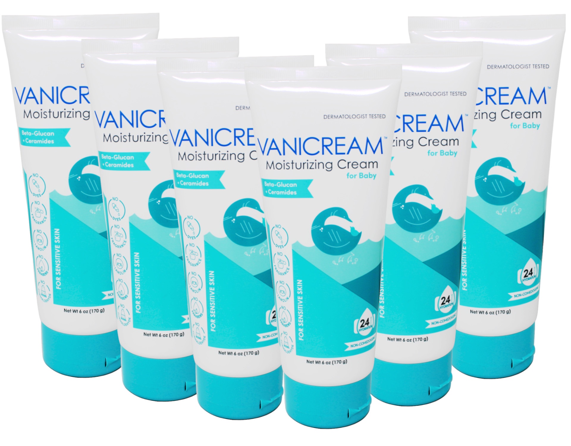 6 Pack - Vanicream Moisturizing Cream for Baby - 6oz - Moisturizer ...