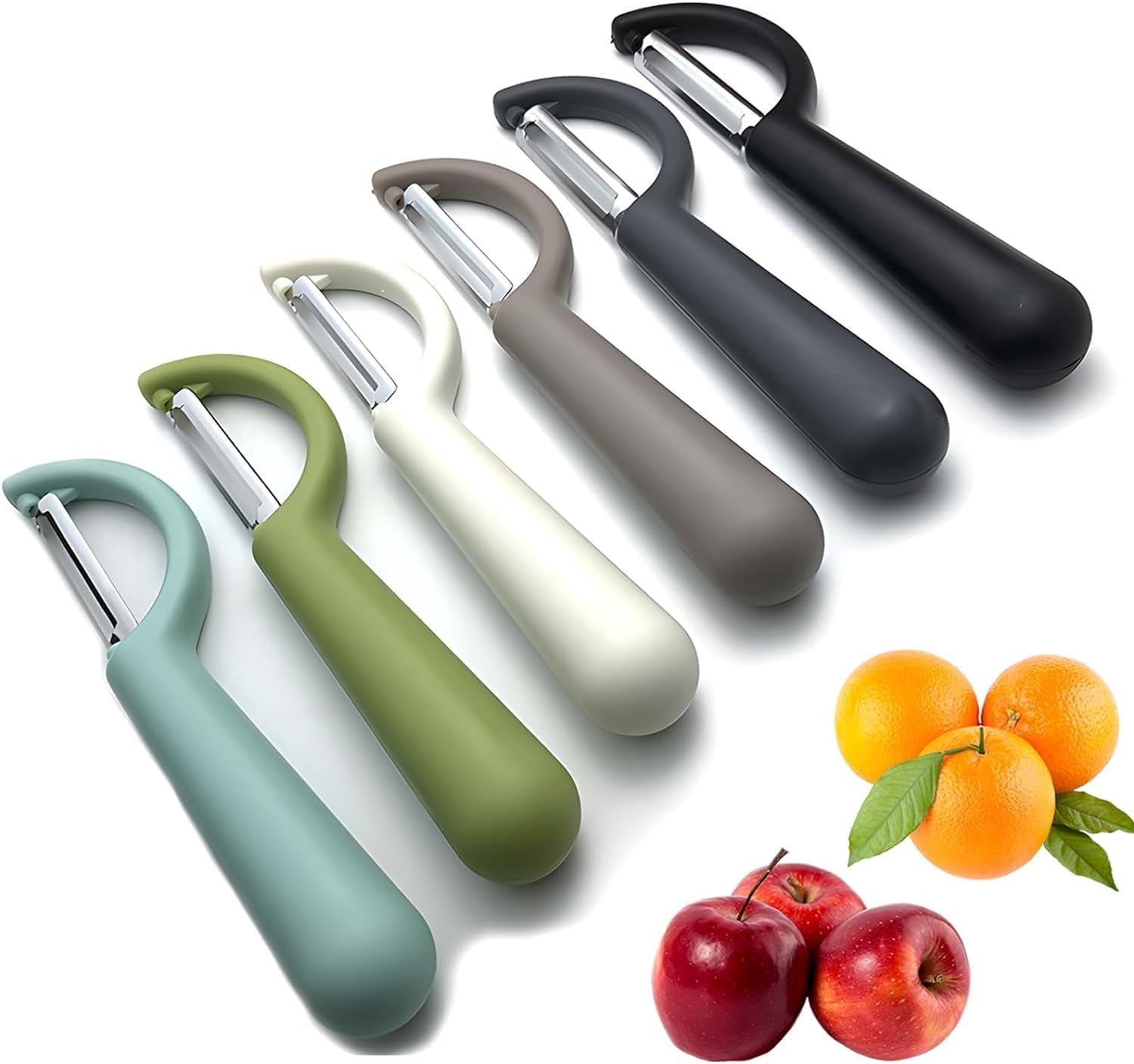 6-Pack Vegetable Peeler for Kitchen，Y Peeler Stainless Steel Potato ...
