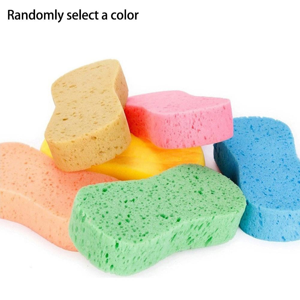 6-Pack Vehicle Wash Sponges, Big Clean Pads,, Assorted Colors Clean ...