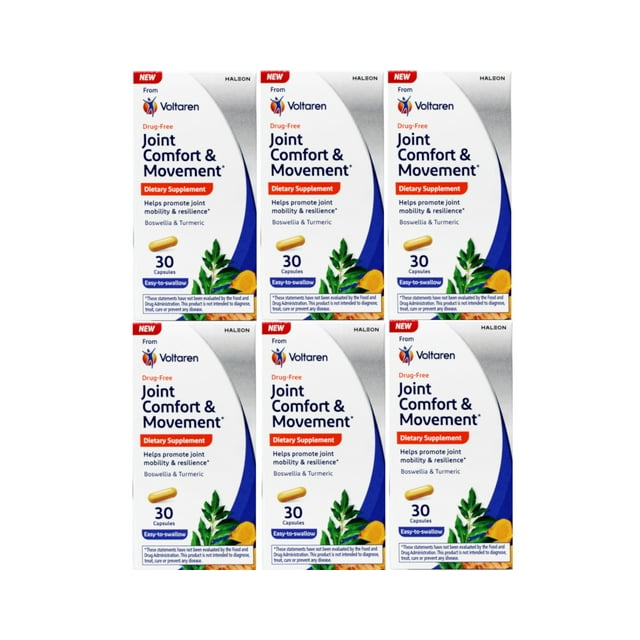 6 Pack - Voltaren Joint Comfort and Movement Dietary Supplement from ...