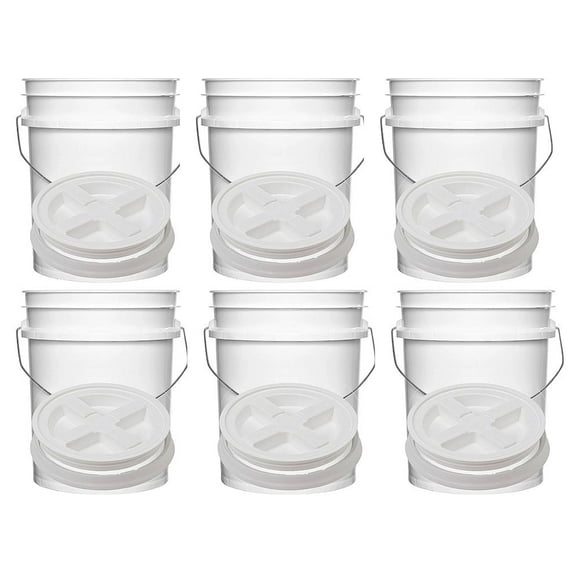 Clear 5 Gallon Bucket