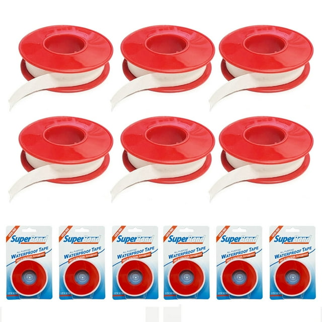 6 Pack Waterproof Adhesive Tape First Aid 1/2 Inch x 10 Yards Medical ...