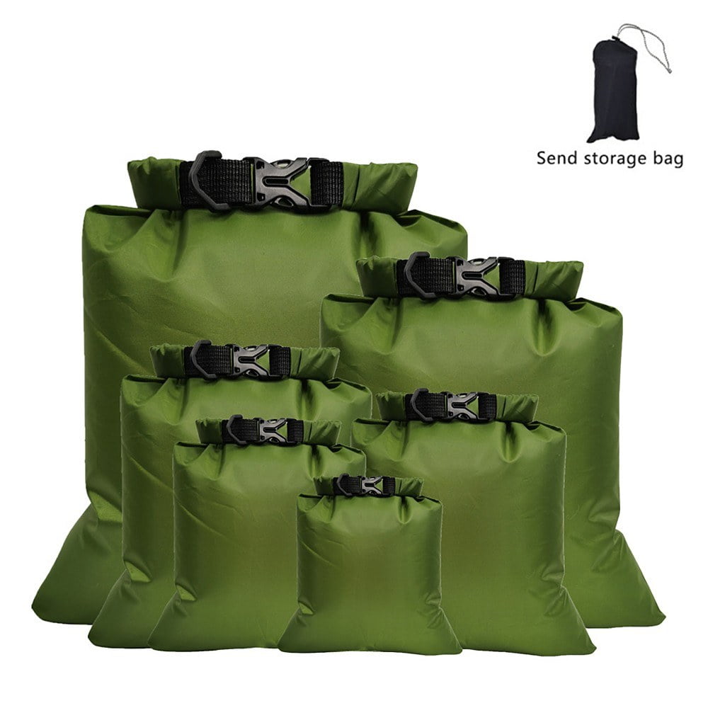 6 Pack Waterproof Outdoor Dry Sacks - Walmart.com