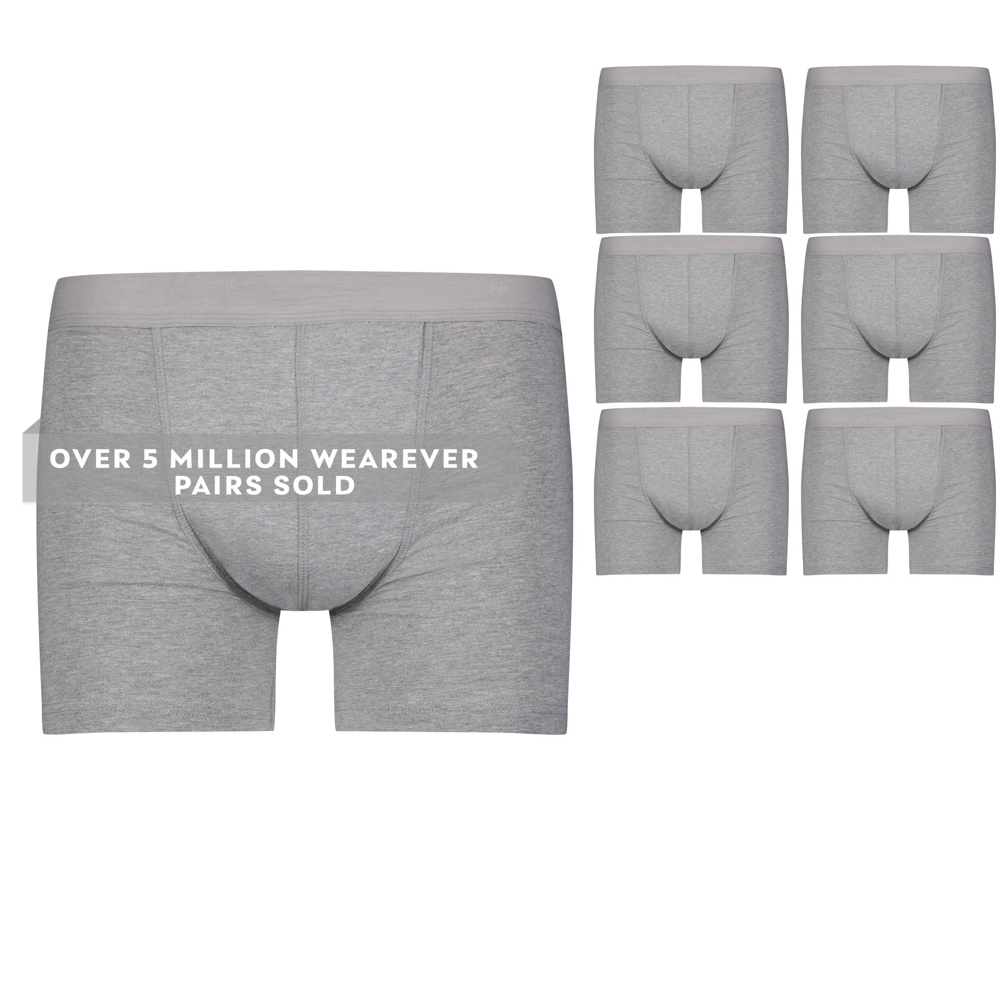 6-Pack Wearever Men's Cotton Regular Absorbency Reusable Incontinence ...